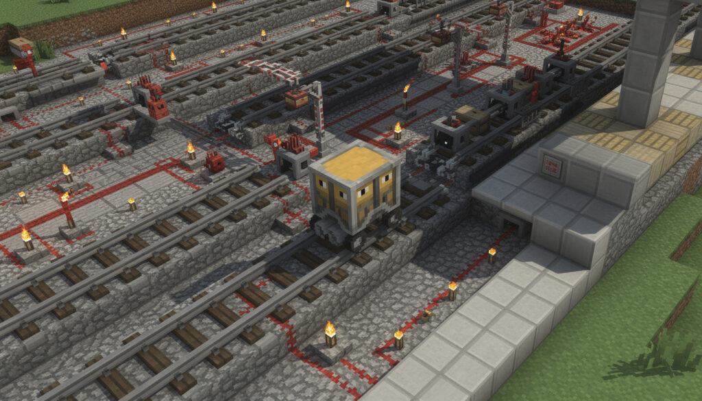Construire un rail efficace dans Minecraft : Guide pratique